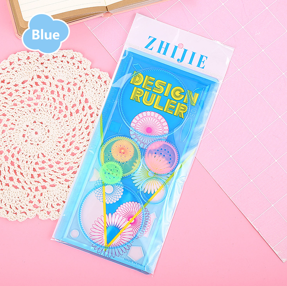 Mumystation Penggaris garisan rotary /pattern ruler design/spirograph ...