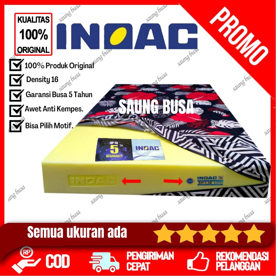 Kasur BUSA INOAC Murah EP D 16 Yellow Original Asli Garansi 5 Tahun Saung Busa Inoac | Lazada ...