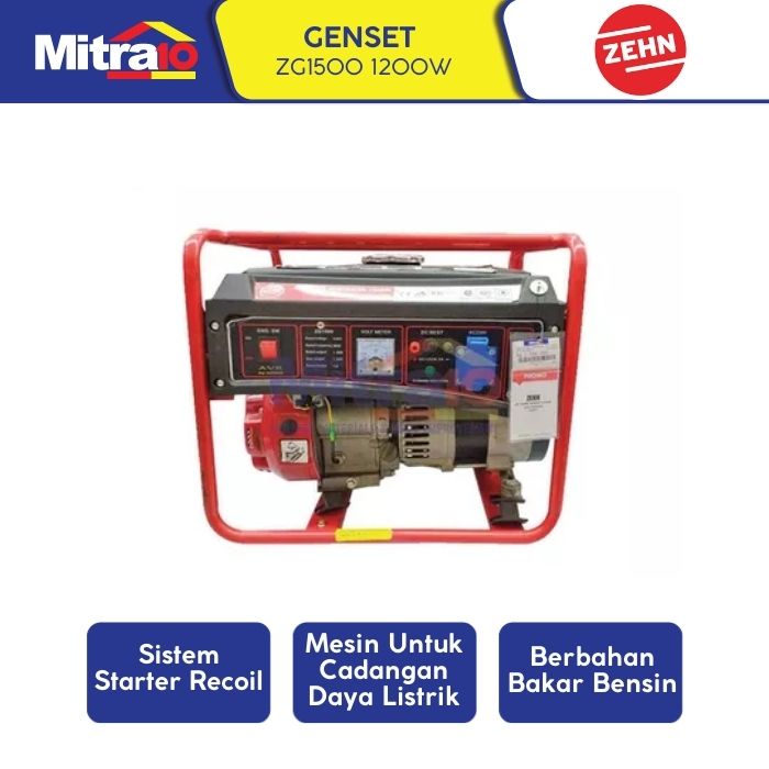 Zehn Genset ZG1500 1200 Watt Merah-Hitam | Lazada Indonesia Zehn Genset ZG1500 1200 Watt Merah-Hitam | Lazada Indonesia