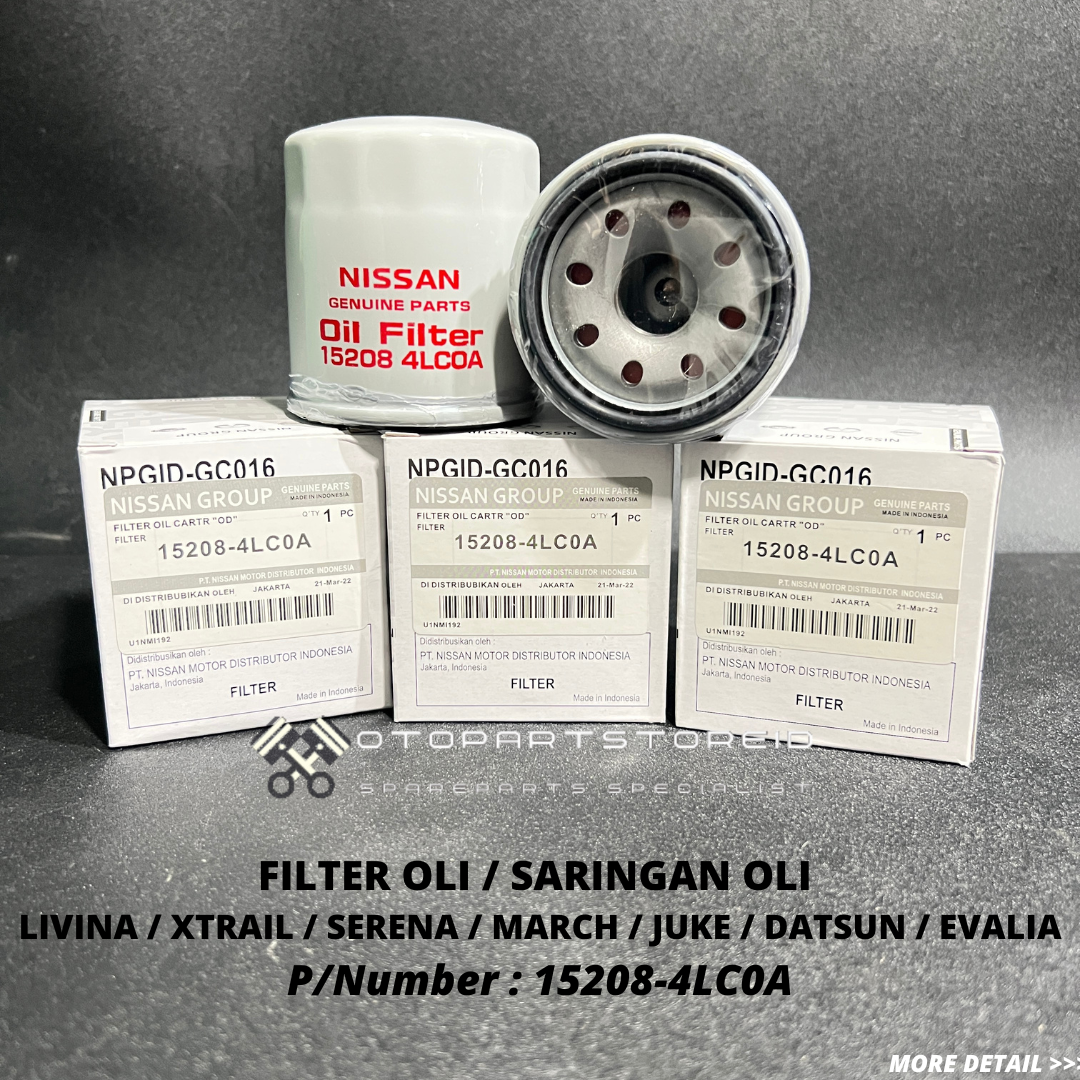 FILTER OLI / SARINGAN OLI DATSUN GRAND LIVINA XTRAIL SERENA MARCH JUKE ...