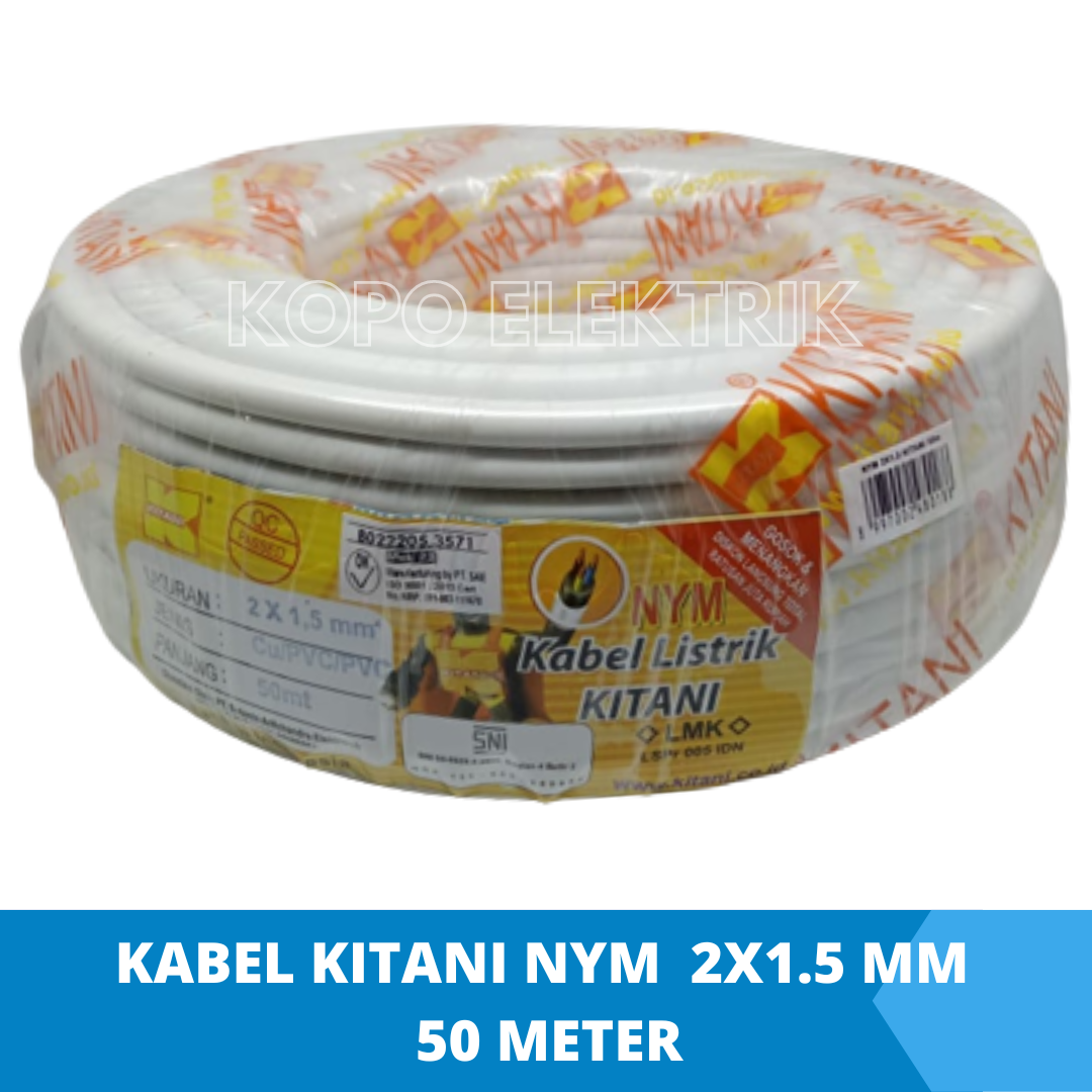 Kabel Listrik Kitani NYM 2x1.5 mm 50 Meter | Lazada Indonesia