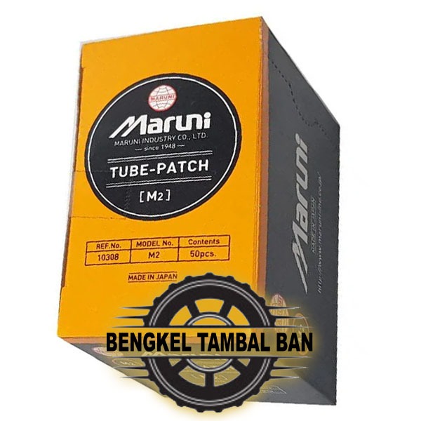 Maruni Tube Patch M2 isi 50pcs Ukuran 40mm Karet Tambal Ban Dalam ...