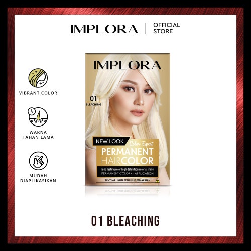 LQGlow - Implora New Permanent Hair Color Bleaching | Lazada Indonesia