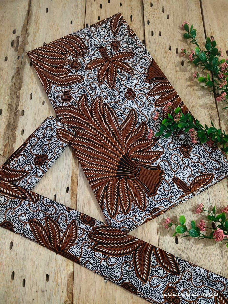 Kain Batik Printing Halus Motif Lumbung Padi Bagus Buat Seragam Acara ...