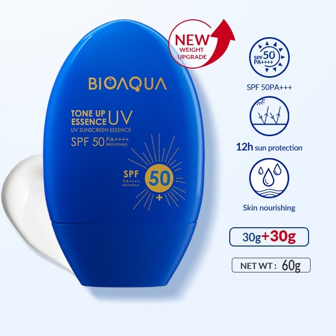 BIOAQUA UV Sunscreen Gel SPF50 PA++++ 50g | BIOAQUA Tone Up UV Essence SPF50 PA++++ 60g | Lazada ...