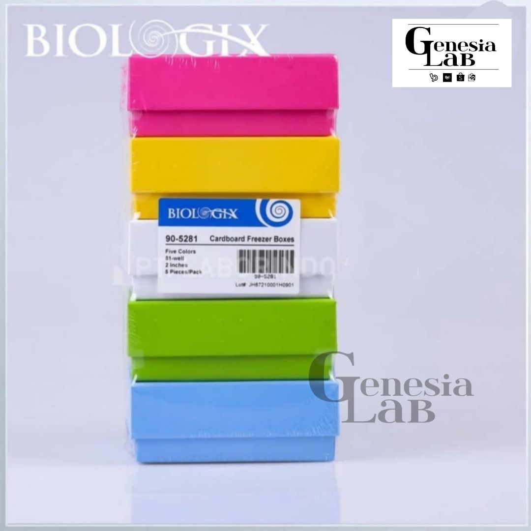 Cryobox Color 2 Inch Box Sampel Tabung 1,5 ml 81 well Biologix 90-5281 ...