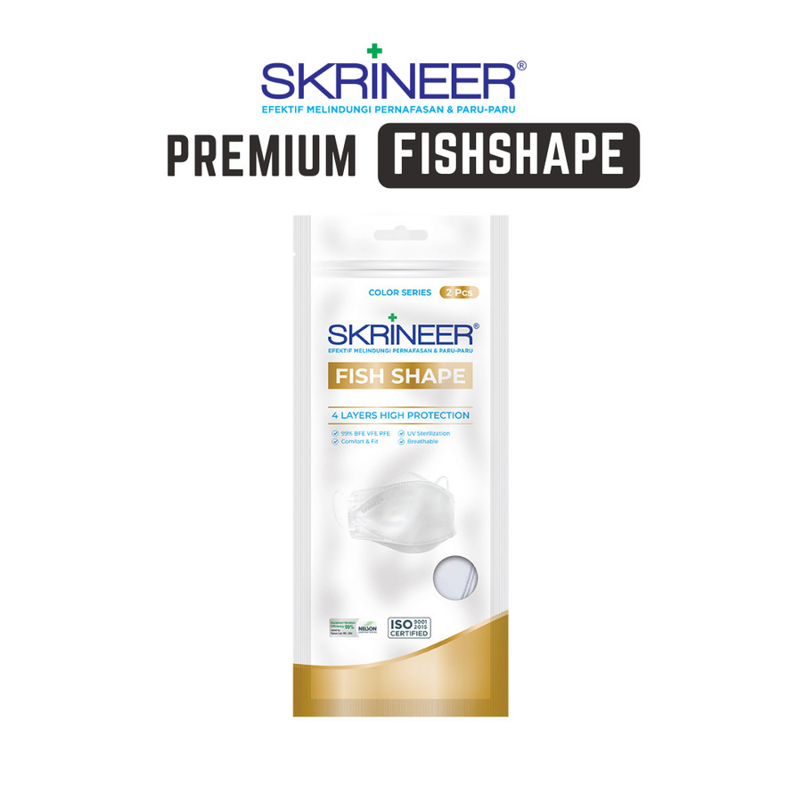 SKRINEER FISH SHAPE WHITE 2'S | Lazada Indonesia