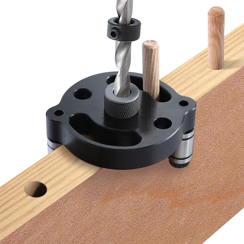 Pocket Hole Jig Vertical Self-Centering 6 8 10Mm Dowel Jig Aluminum ...