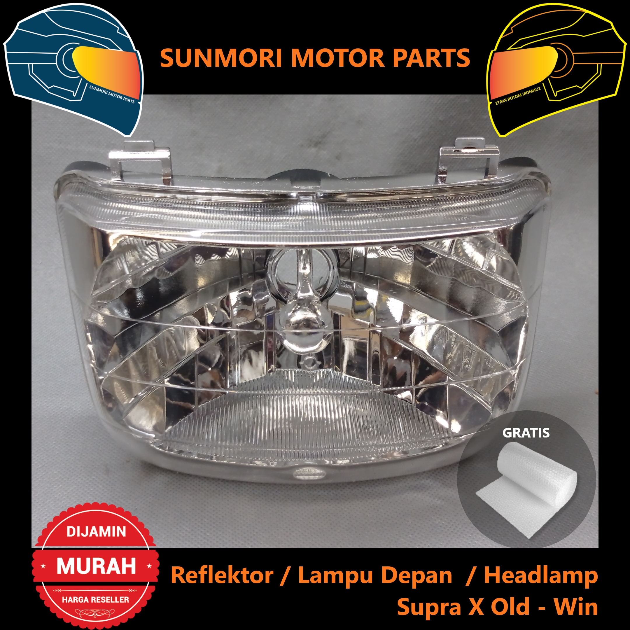 Reflektor Lampu Depan Supra X Lama Old Headlamp Supra X LAMA Win ...