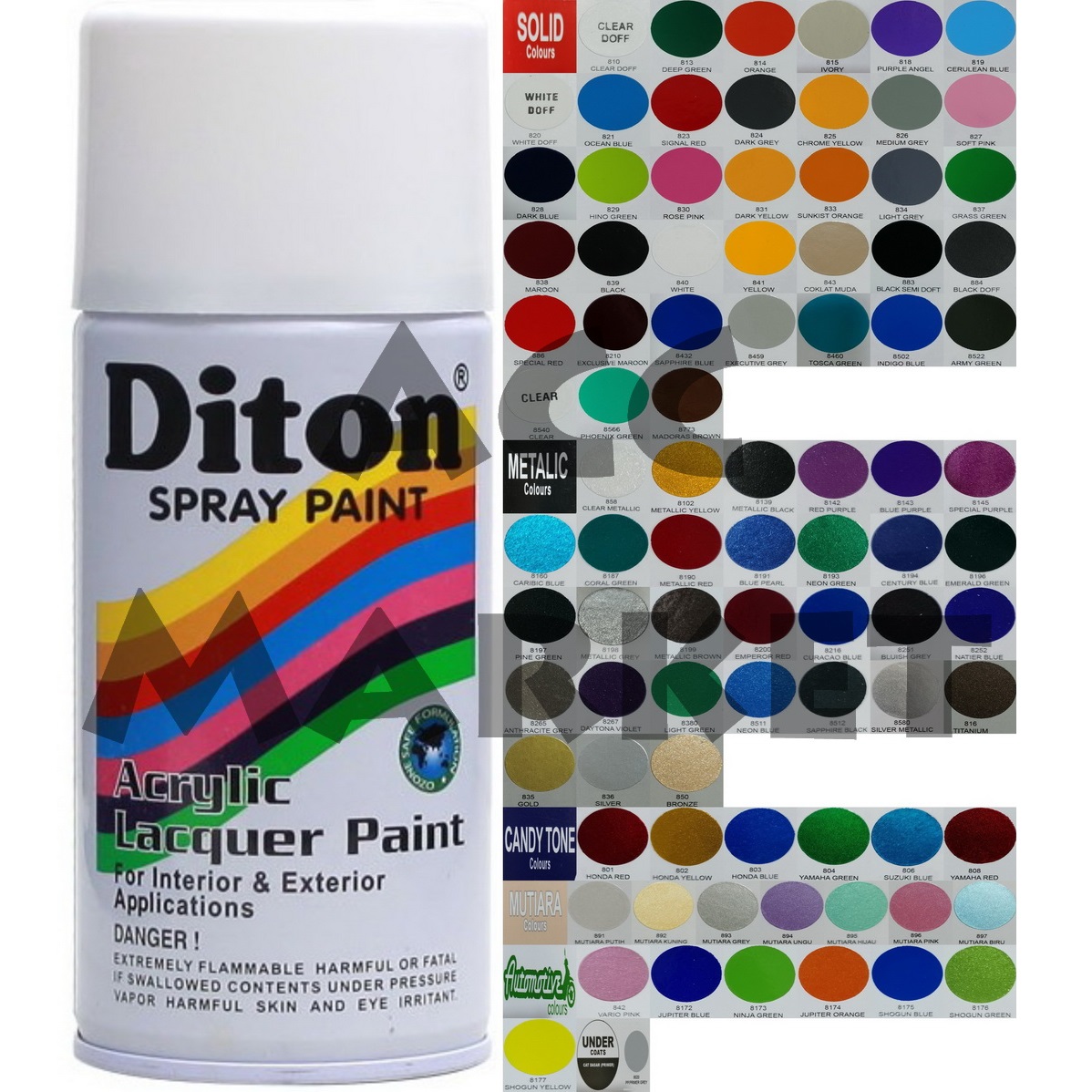 Pilok Diton Pilox Pylox Cat Motor Body Candy Metalik | Lazada Indonesia