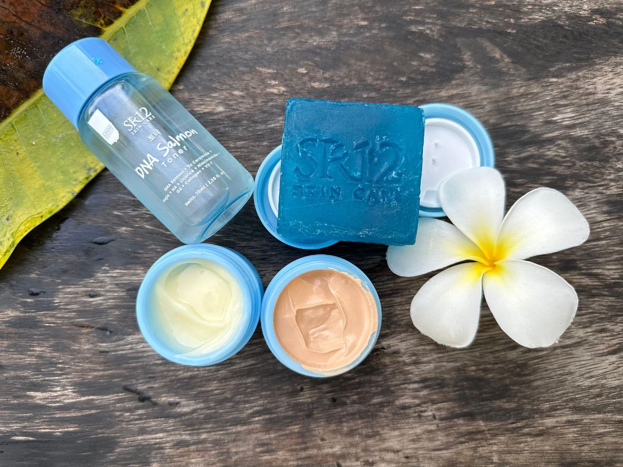 SR12 DNA Salmon Package - Bar Soap DNA Salmon - Toner DNA Salmon - Day Cream DNA Salmon - Night ...