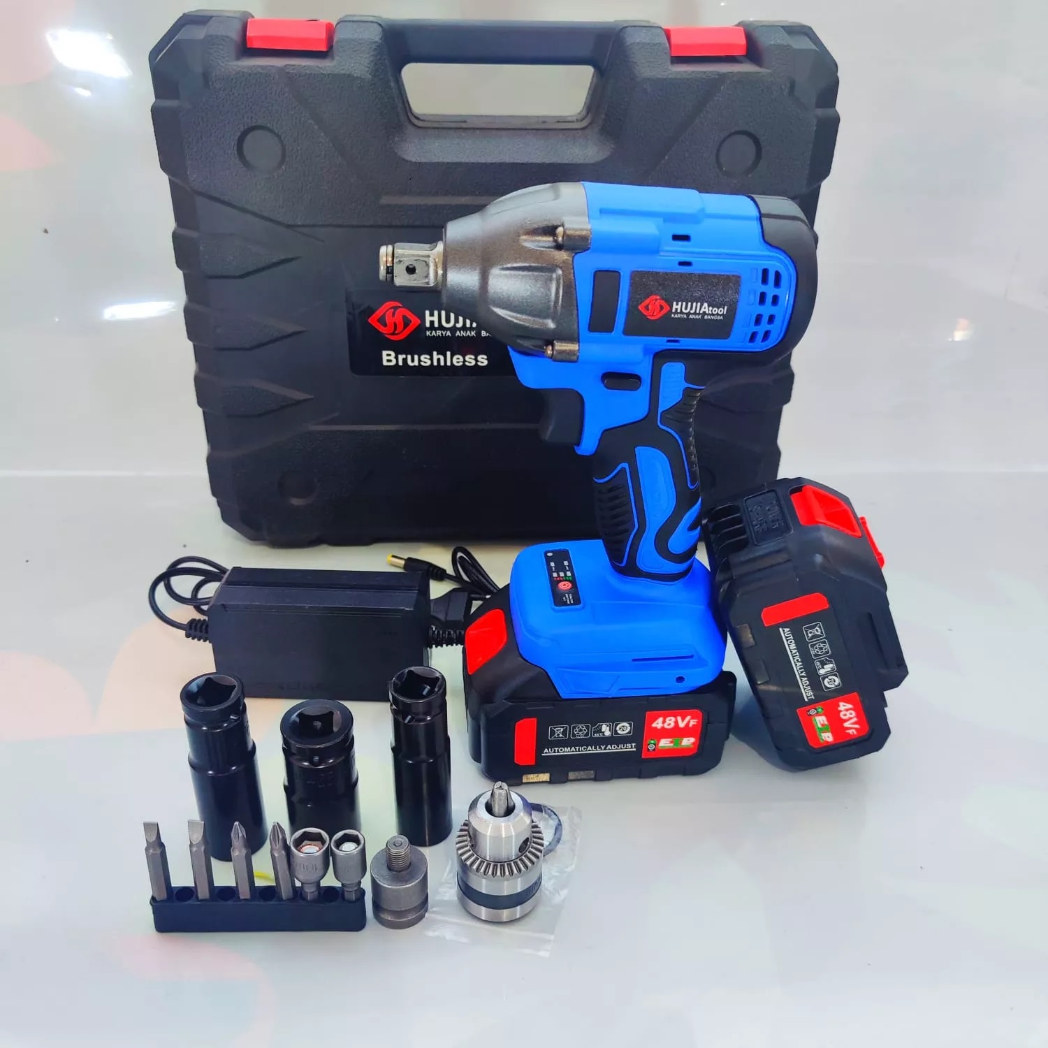 JLD 48VF impact baterai 350NM Cordless Impact Wrench Brushless,Mesin ...