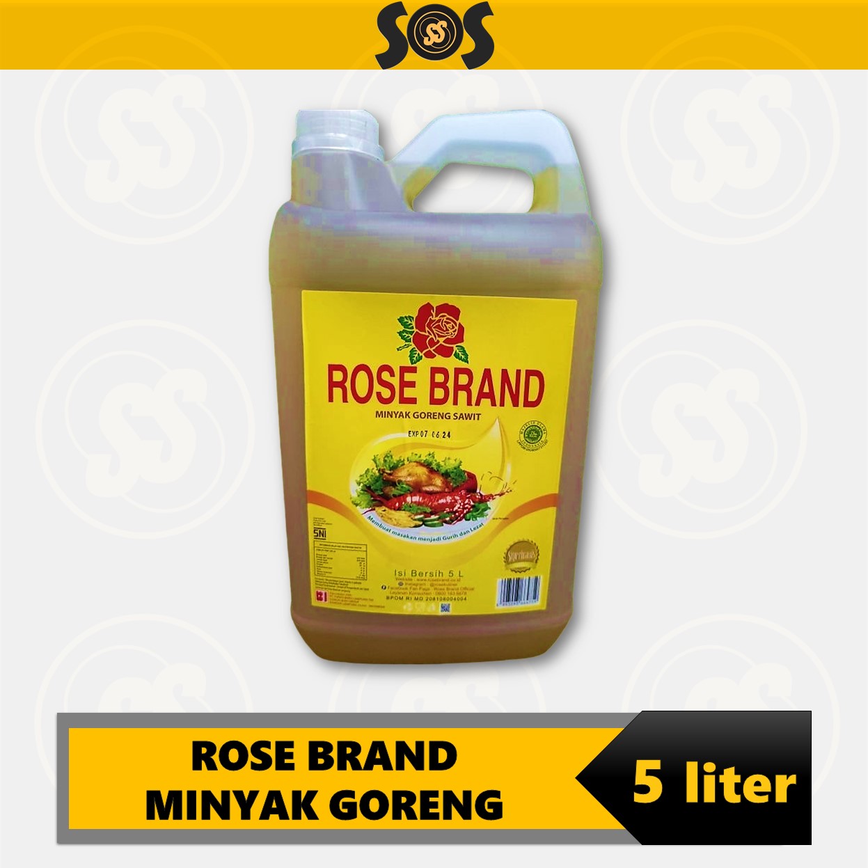 Rose Brand Minyak Goreng 5 Liter Jurigen | Lazada Indonesia