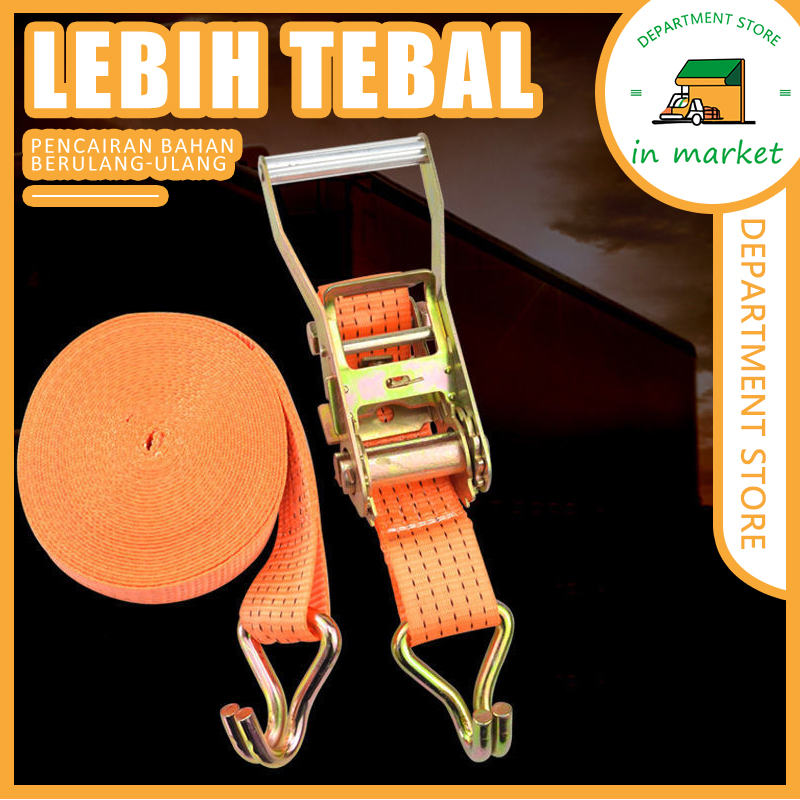 Rachet Tie Down 8-10 Meter 10 TON Webbing Cargo Lashing Belt Trackbelt ...