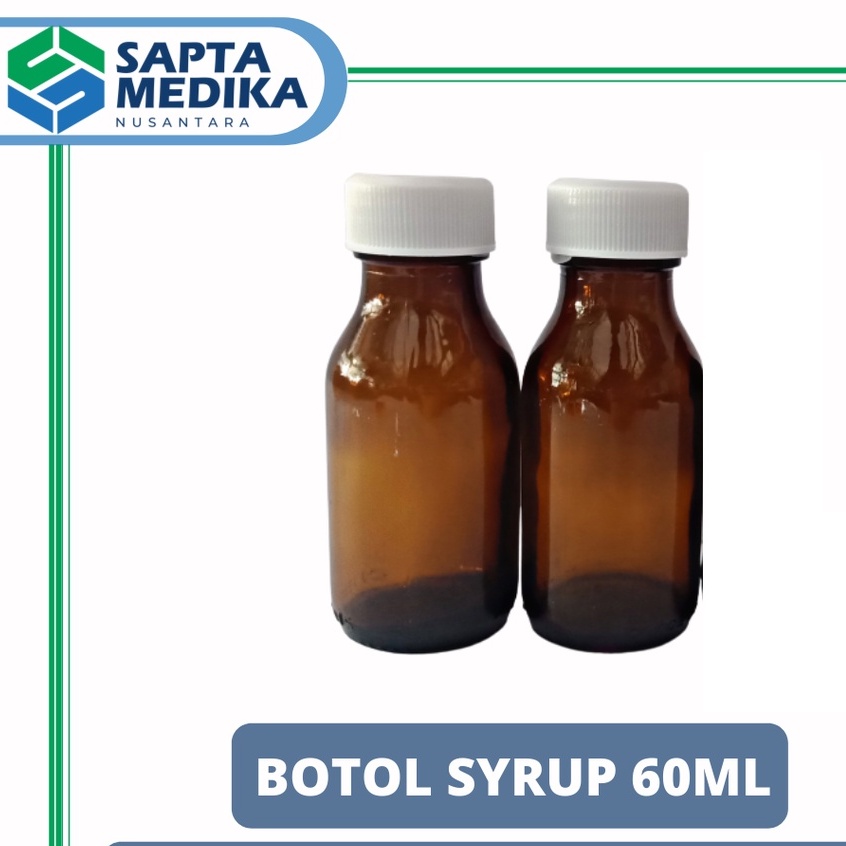 Botol Sirup/Botol Sirup Coklat/Botol Sirup Kaca Amber - 30ml/60ml/100ml ...