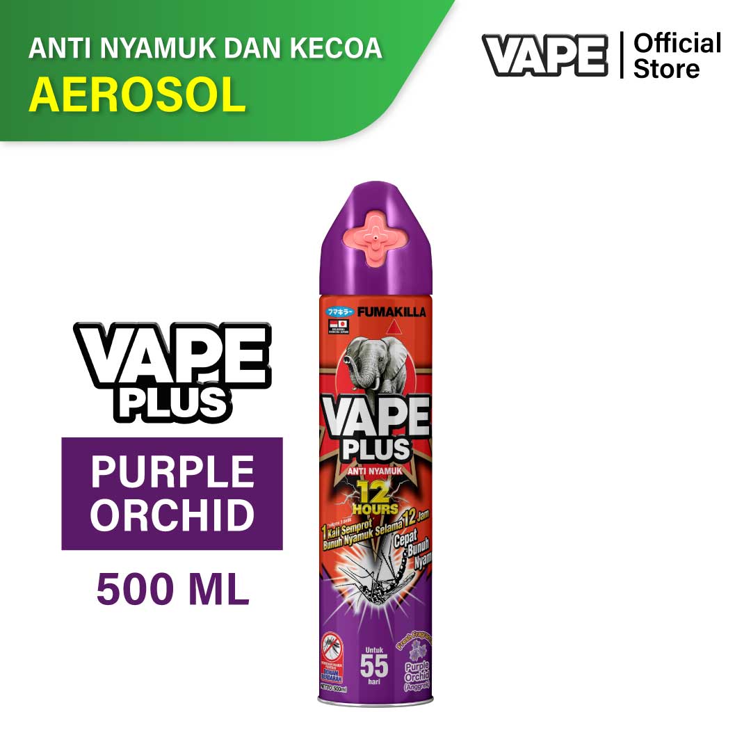 Fumakilla Vape Plus Obat Nyamuk Purple Orchid 500ml | Lazada Indonesia