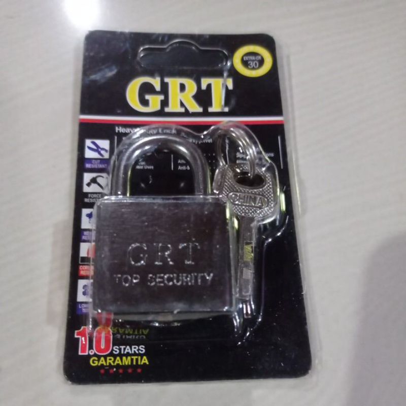 KUNCI Gembok GRT 30MM PUTIH HEAVY DUTY LOCK | Lazada Indonesia