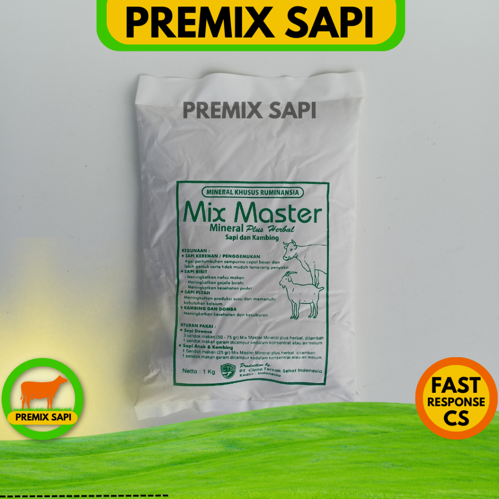 MIX MASTER PREMIX MINERAL HERBAL 1 kg - Premix Mineral Herbal Untuk ...