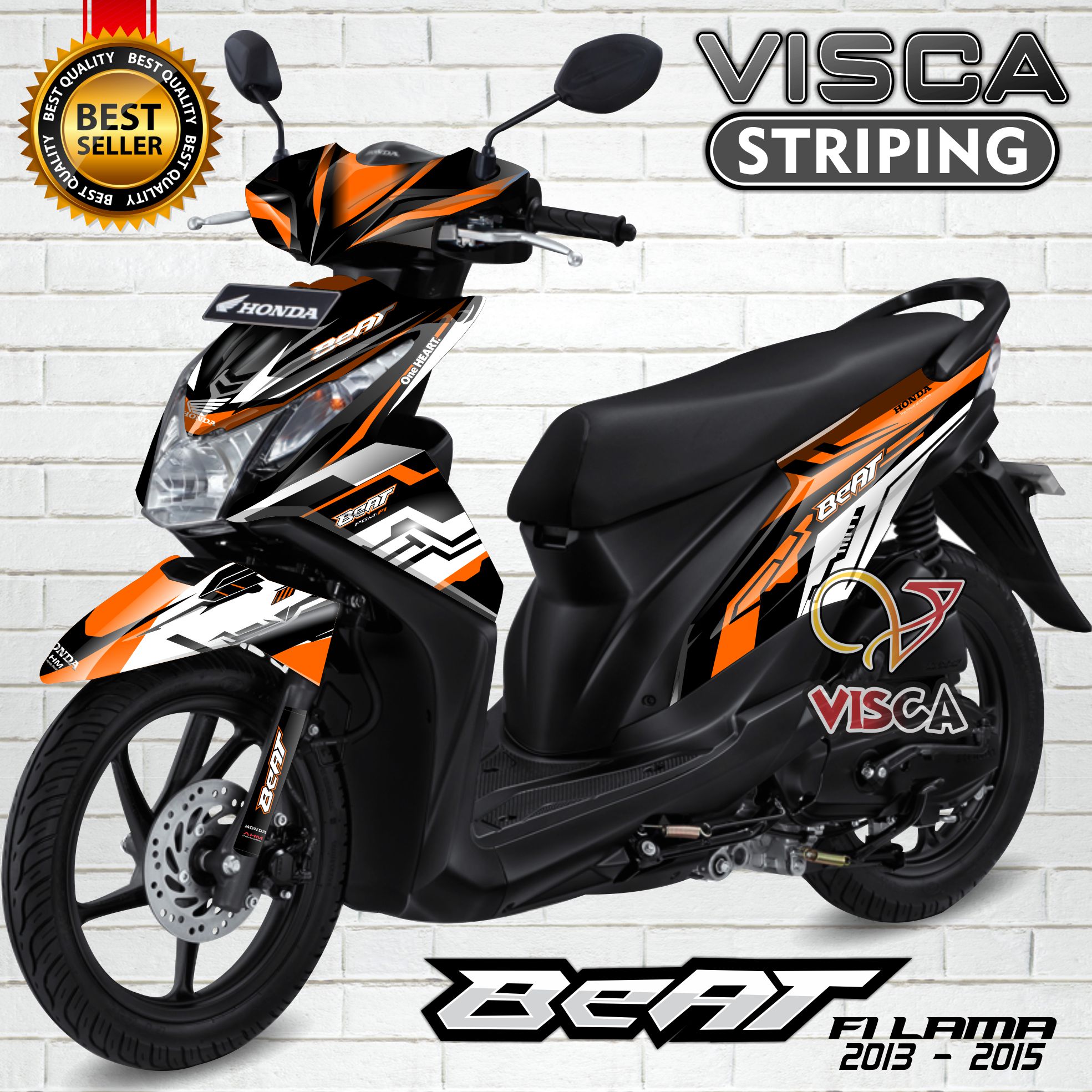 Stiker Striping Beat Fi Lama 2013 - 2015 Fullbody Variasi Hitech ...