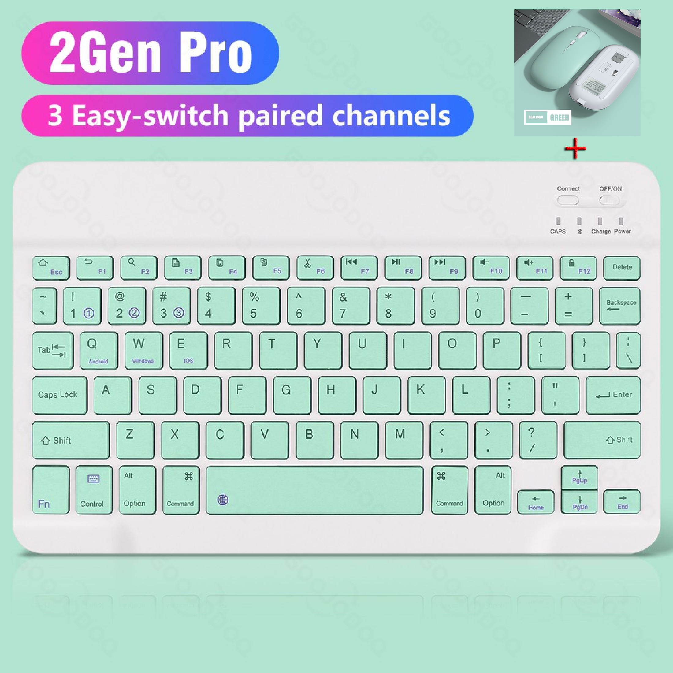 2nd generation pro 10-inch Keyboard bluetooth nirkabel, touch keyboard ...
