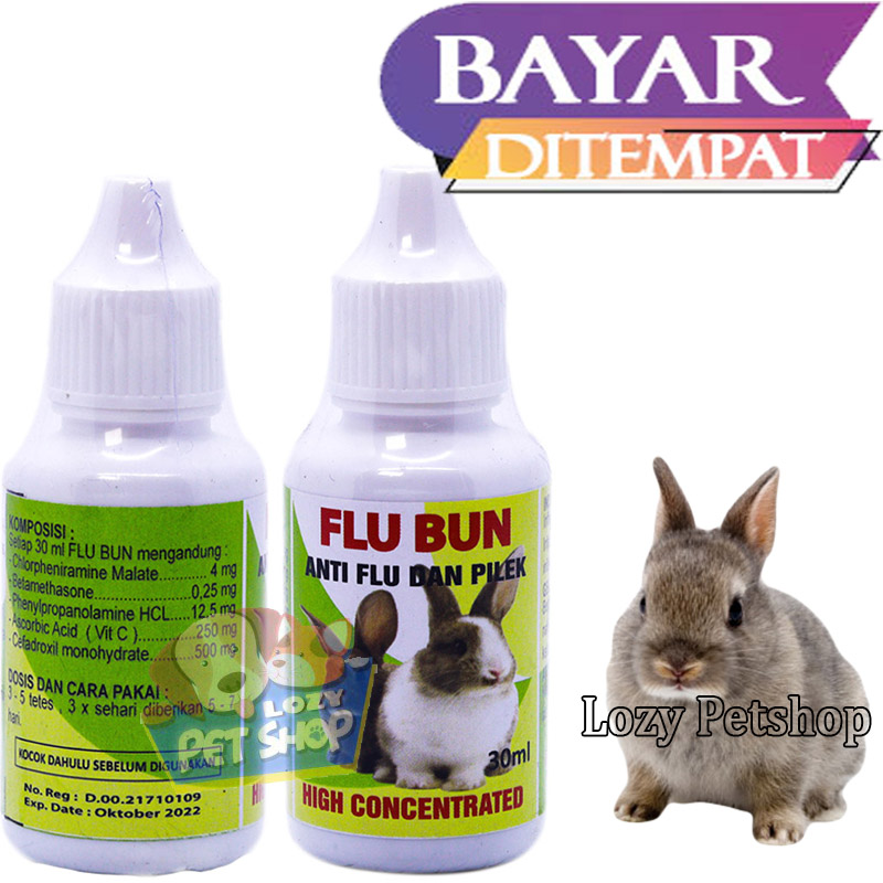 OBAT FLU KELINCI PILEK INGUSAN - FLU BUN 30ml | Lazada Indonesia