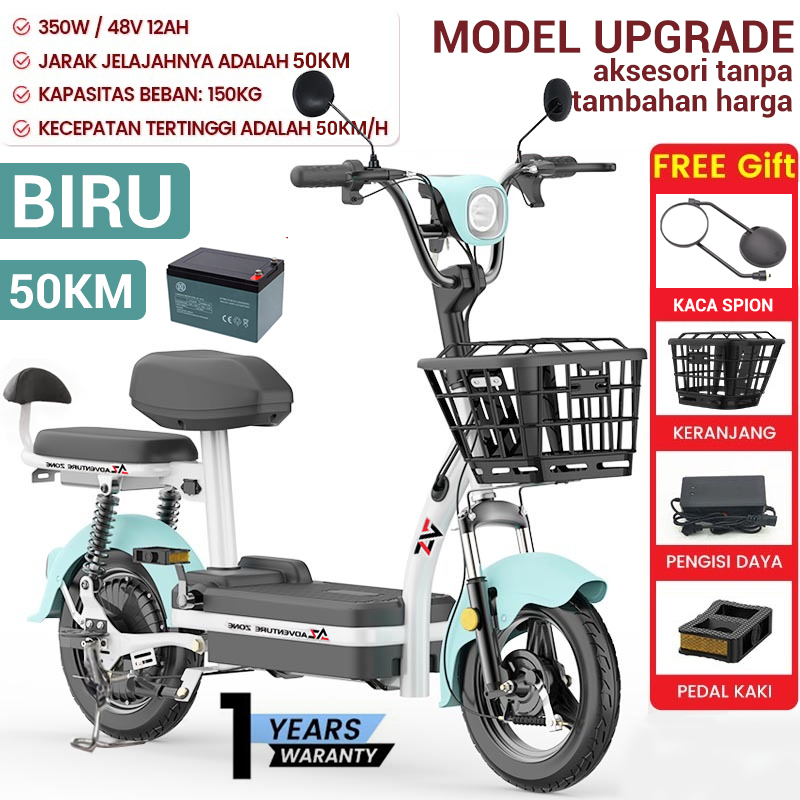 Sepeda Listrik Motor 48V Sepeda Listrik Dewasa Sepeda Listrik Premium ...