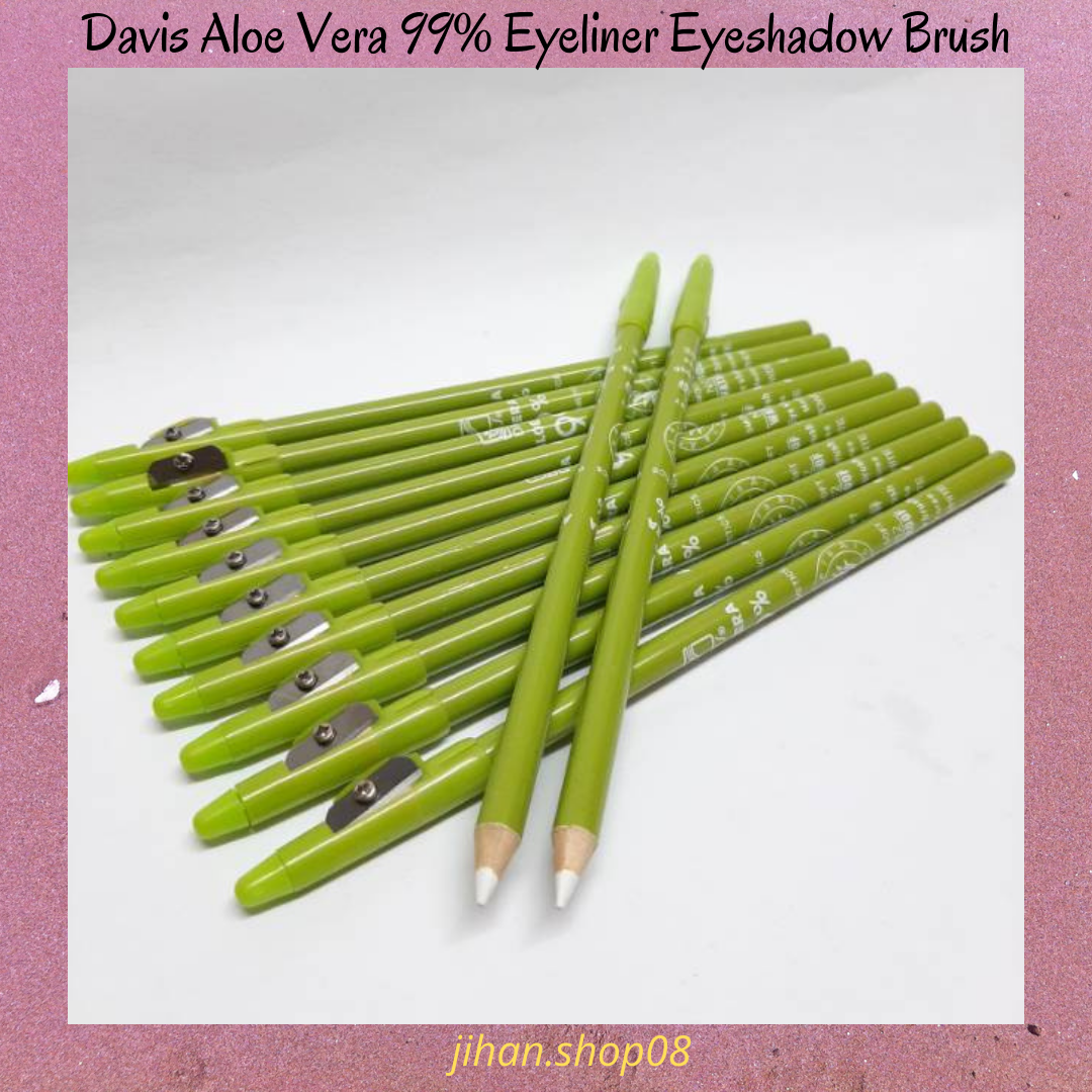 Davis Aloe Vera 99% Eyeliner Eyeshadow Brush Pensil Eyeliner White ...