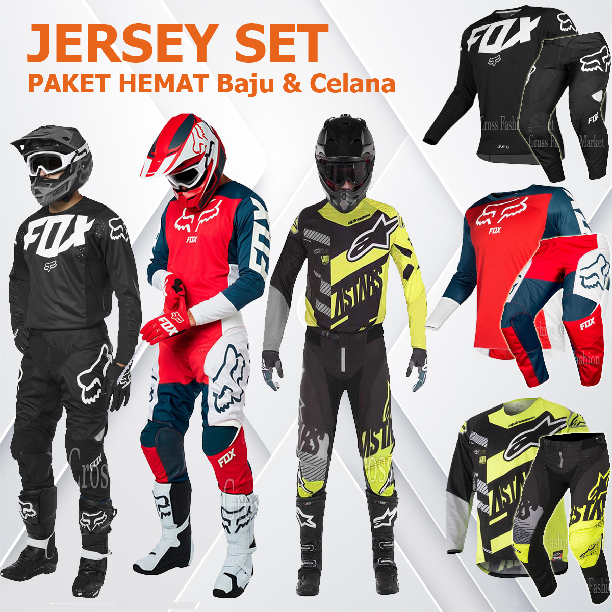 Baju Adventure Dewasa Hitam Merah Alpin Kuning ( paket cross kaos ...