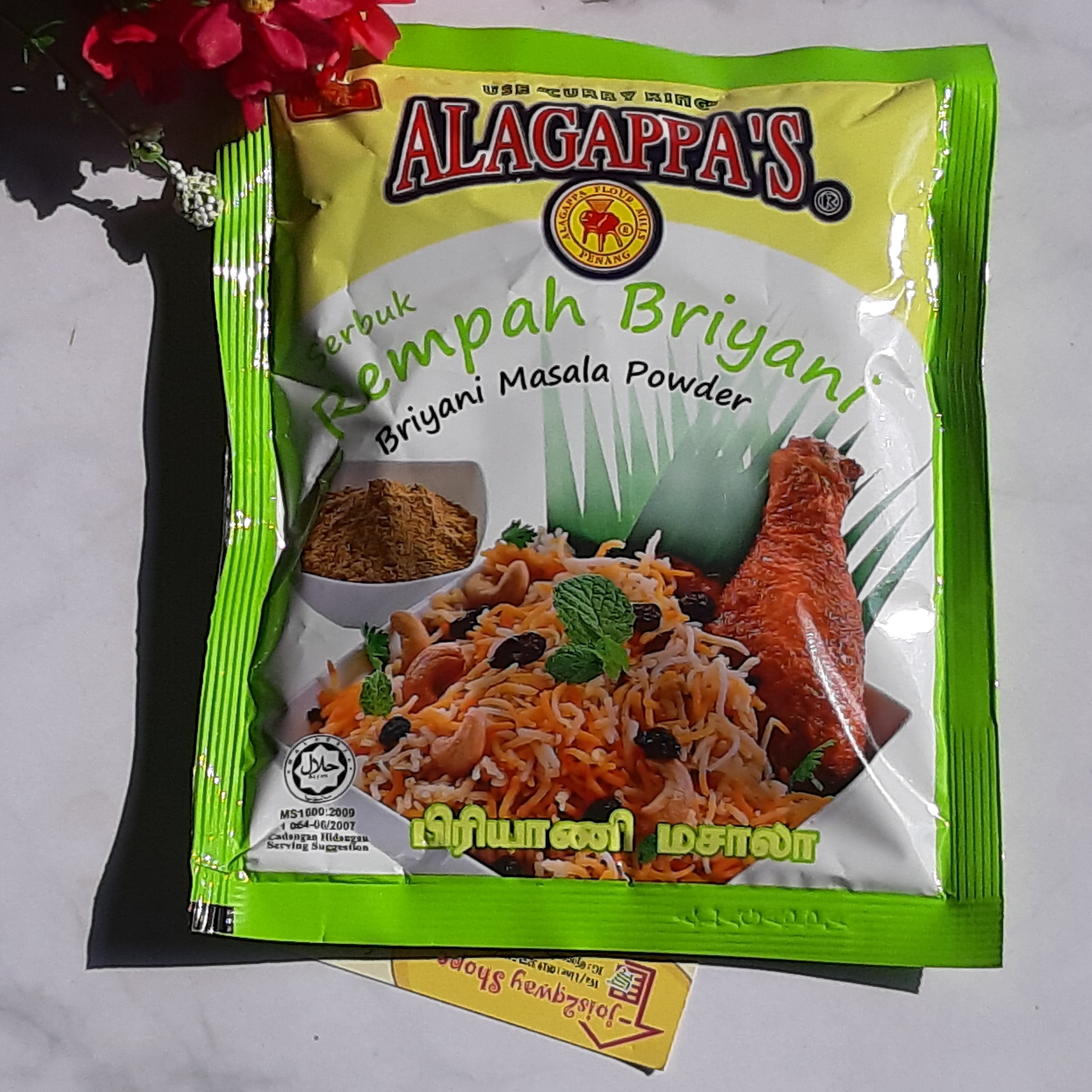 Bumbu Instan Rempah Biryani Alagappas 100gr / Bumbu Nasi Biryani ...