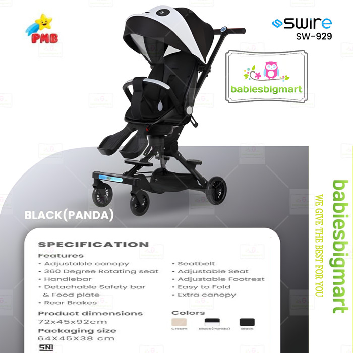 Magic Stroller PMB SWIRE 929 Kereta Dorong Stroler New Born Baby ...