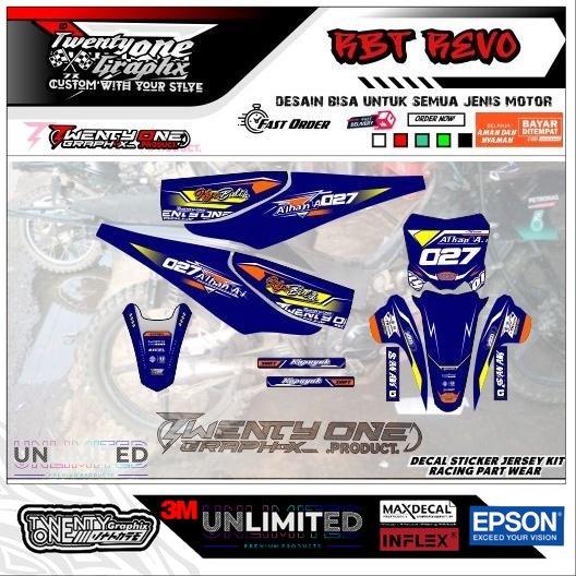 DECAL RBT REVO ABS NEW BLUEDEKAL MOTOR HONDA YAMAHA REVO ABS FIT NEW ...