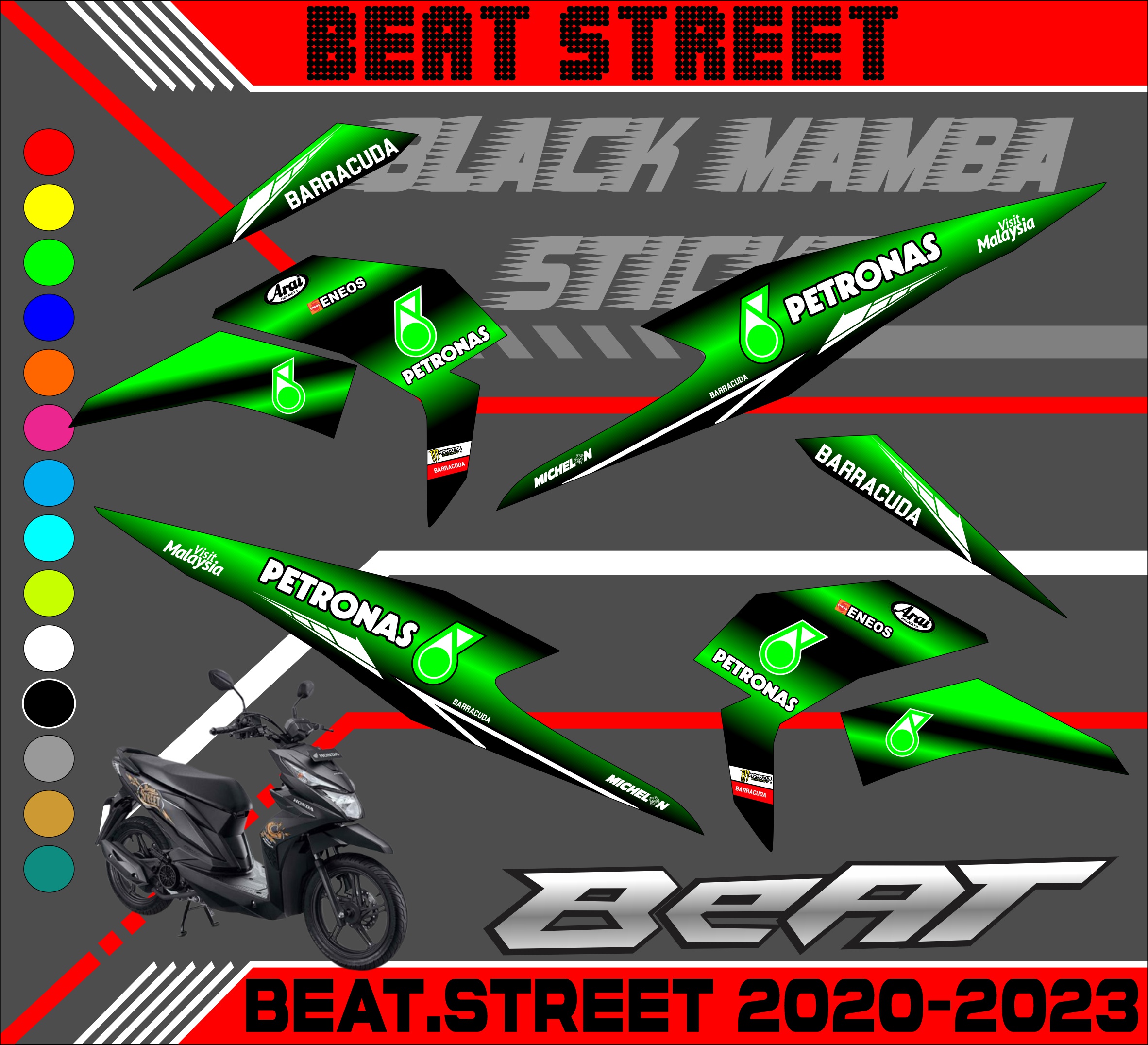 STRIPING STICKER BEAT STREET 2020-2023 STIKER BEAT STREET 2020-2023 ...