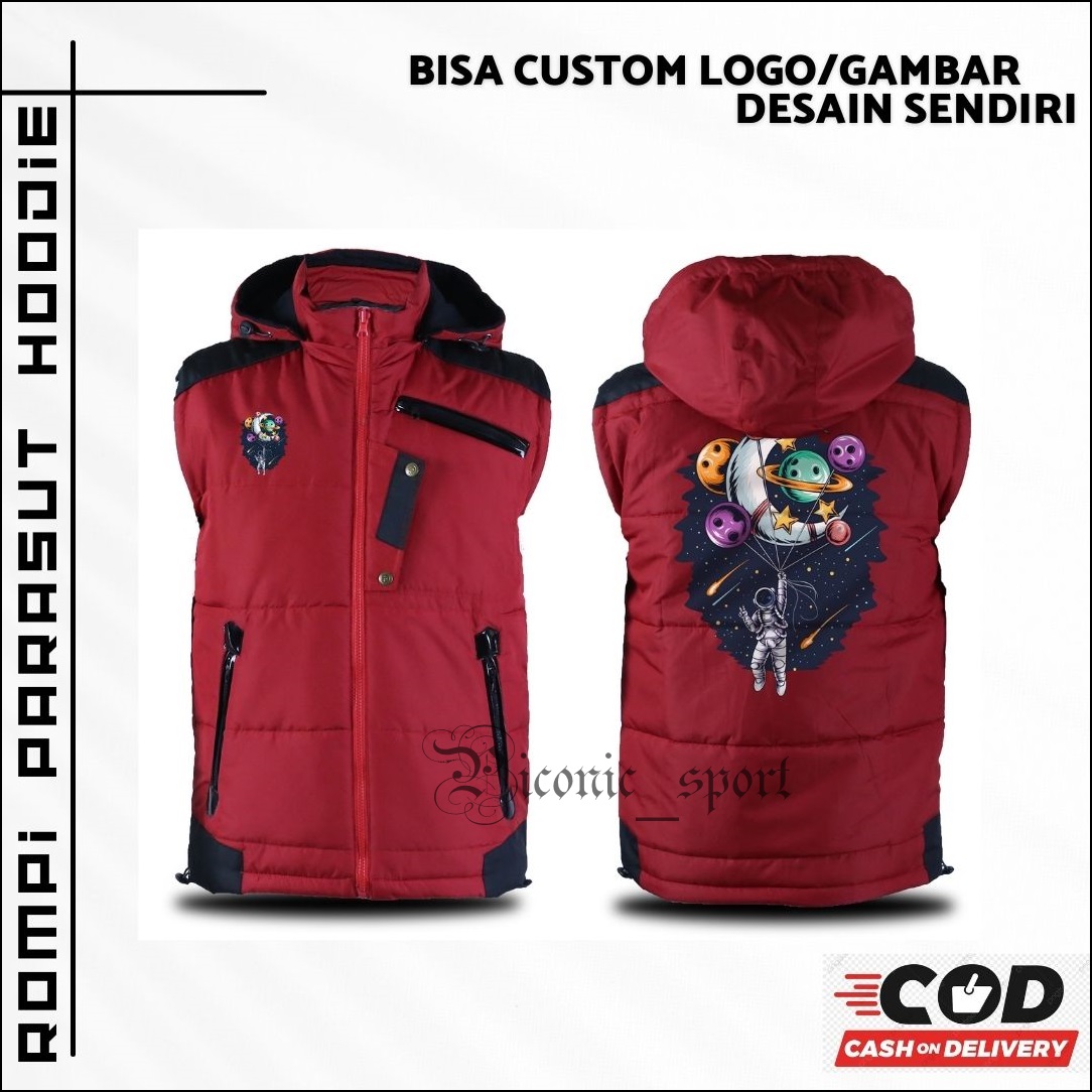 Rompi Pria Parasut Wf Custom Astro | Rompi Touring Tebal Premium ...