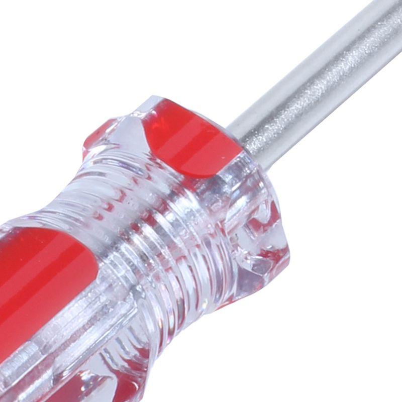 2 Pcs Red Clear Antislip Handle 4mm Magnet Tip T25 Security Torx ...