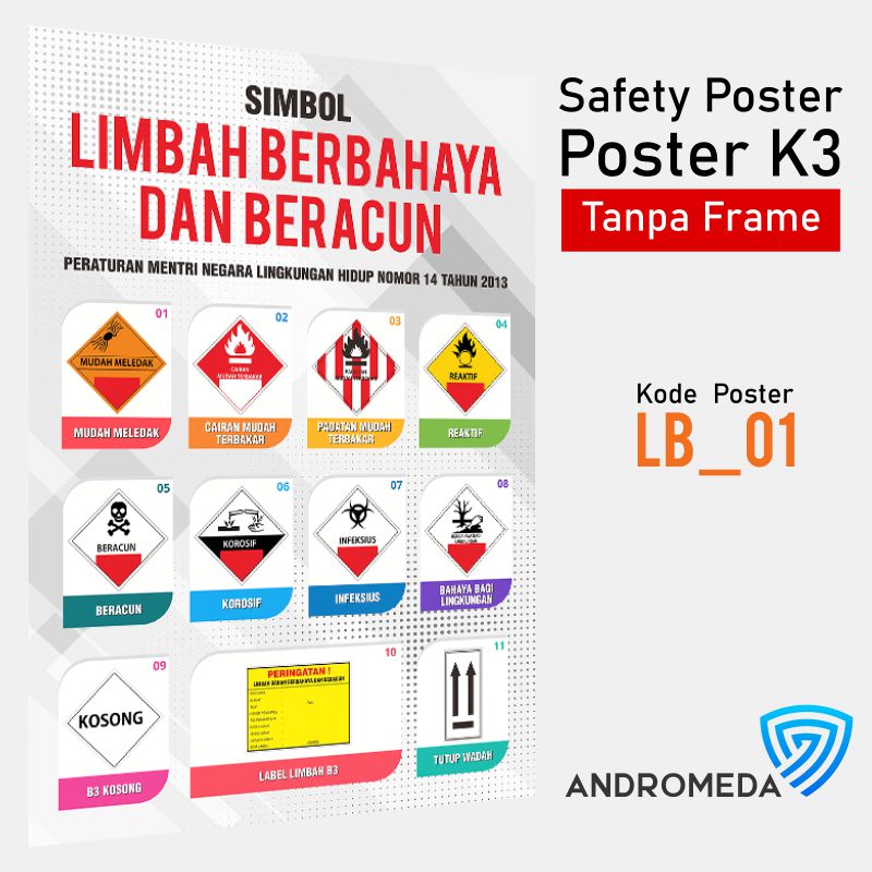 Safety Poster K3 : Limbah Berbahaya Dan Beracun | Lazada Indonesia