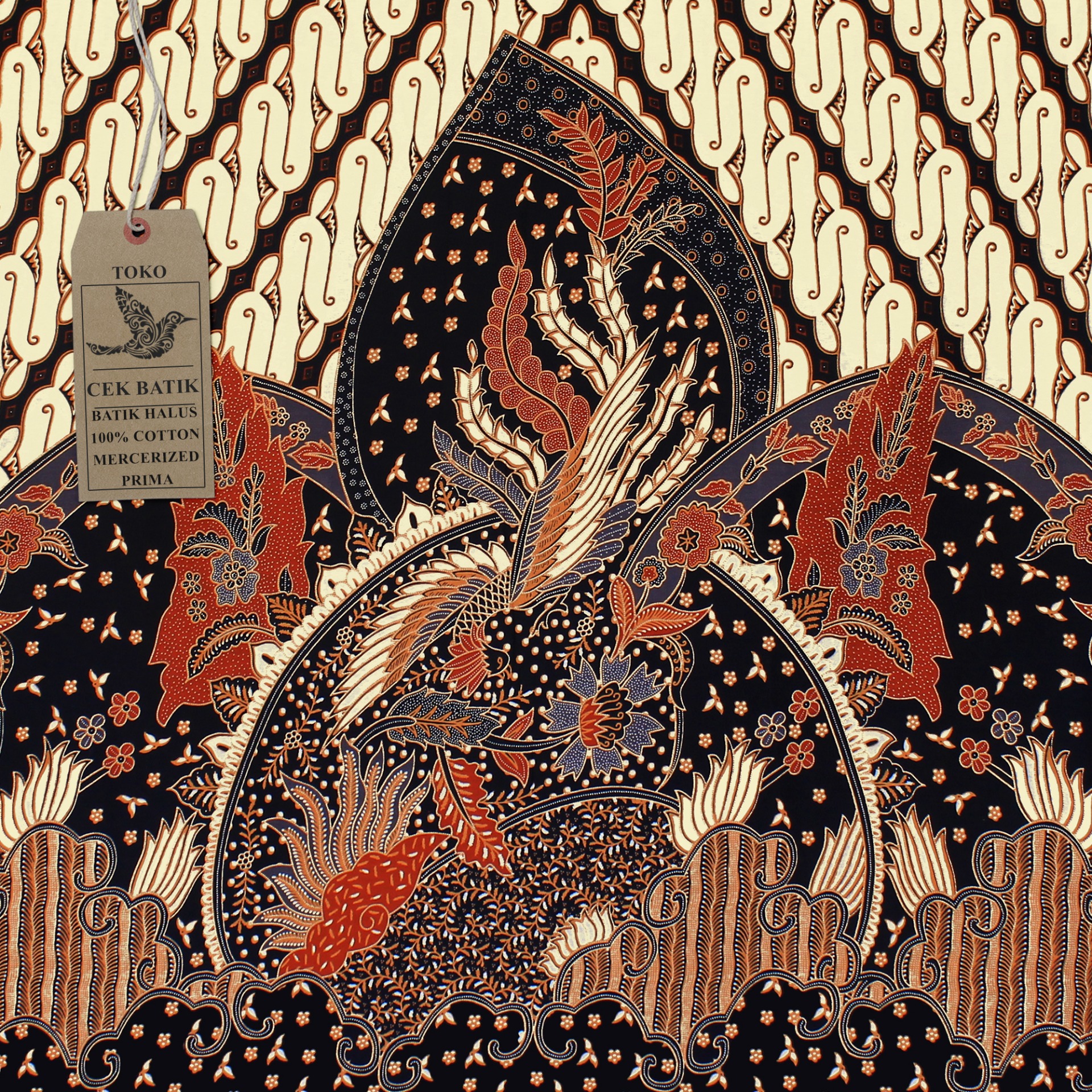 kain batik - Unik Parang Kombinasi Motif Burung (Ukuran 2 Meter Lebih ...