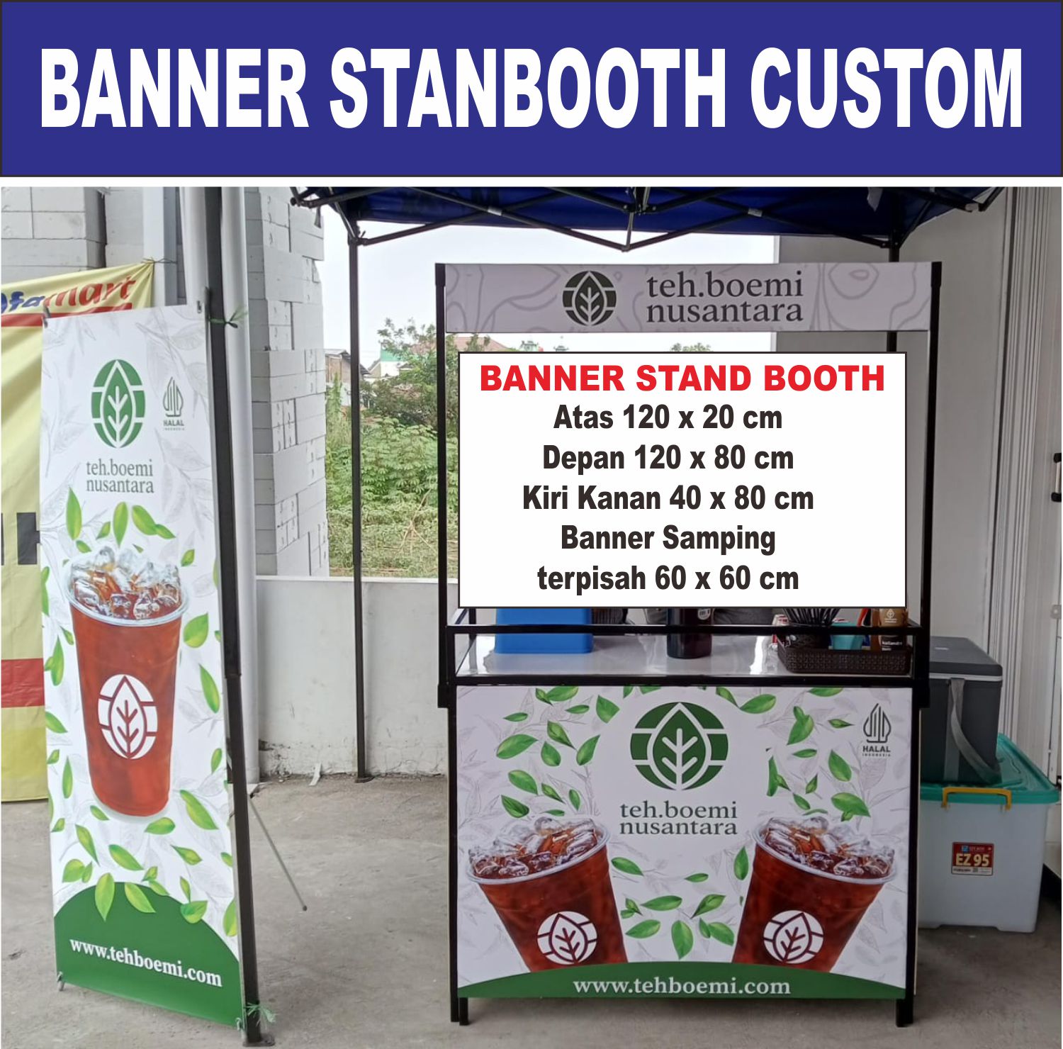 Banner Standing Booth Es Teh Manis Jumbo Bisa Custom dan Free Design ...