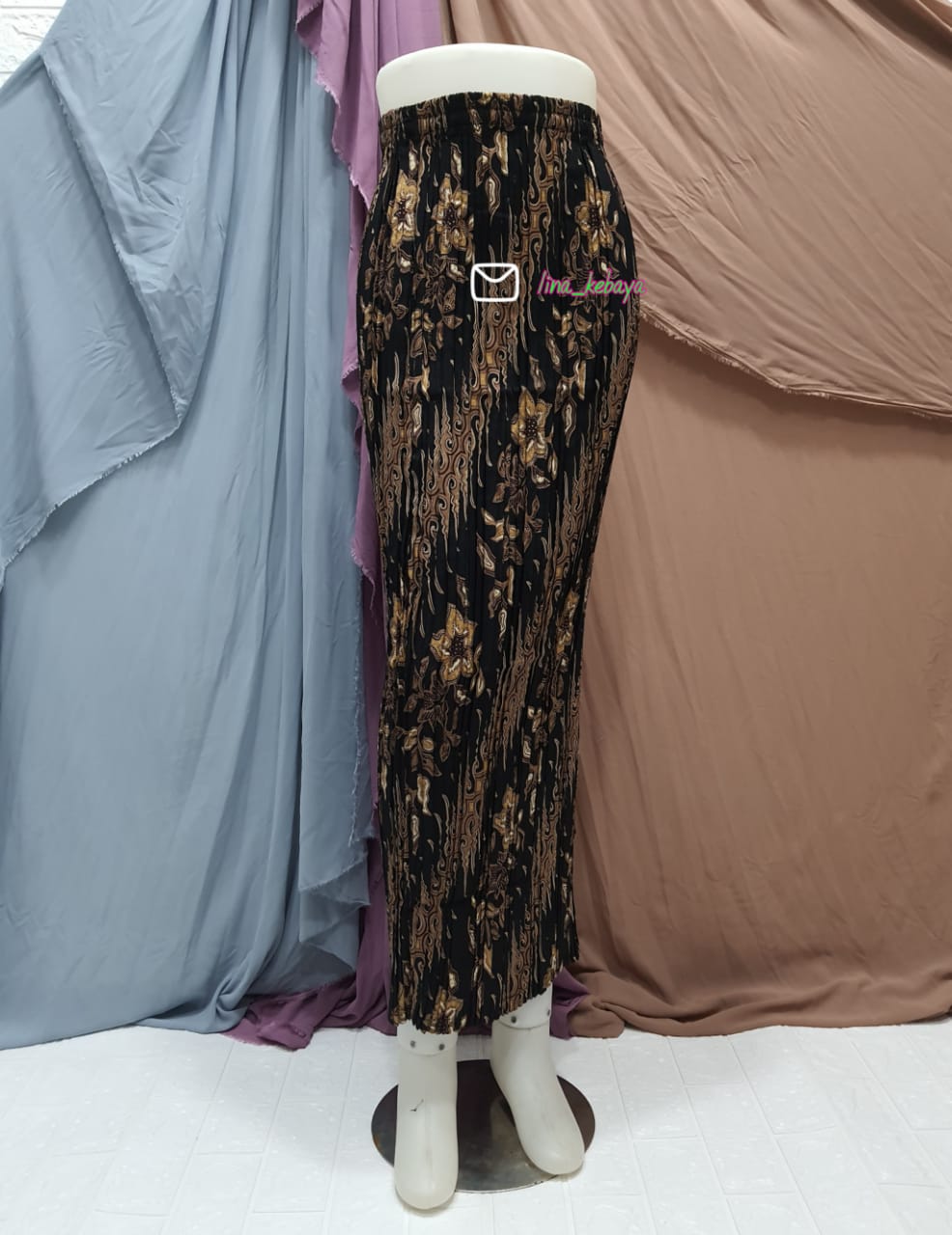 ROK PLISKET!!! BATIK KEBAYA // ROK REMPLE // ROK PLISKET MODERN ...