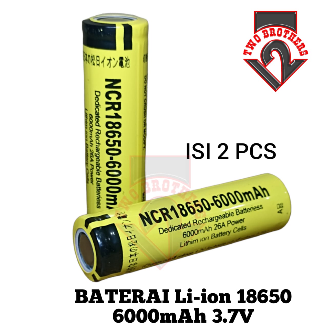 Baterai Cas/ Baterai Charger/ Cas Tipe Li-ion NCR 18650 6000mAh 3.7V ...