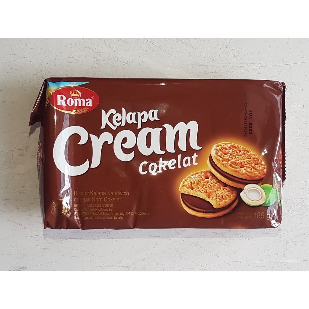 Biskuit roma kelapa/biskuit roma kelapa cream coklat/biskuit roma ...