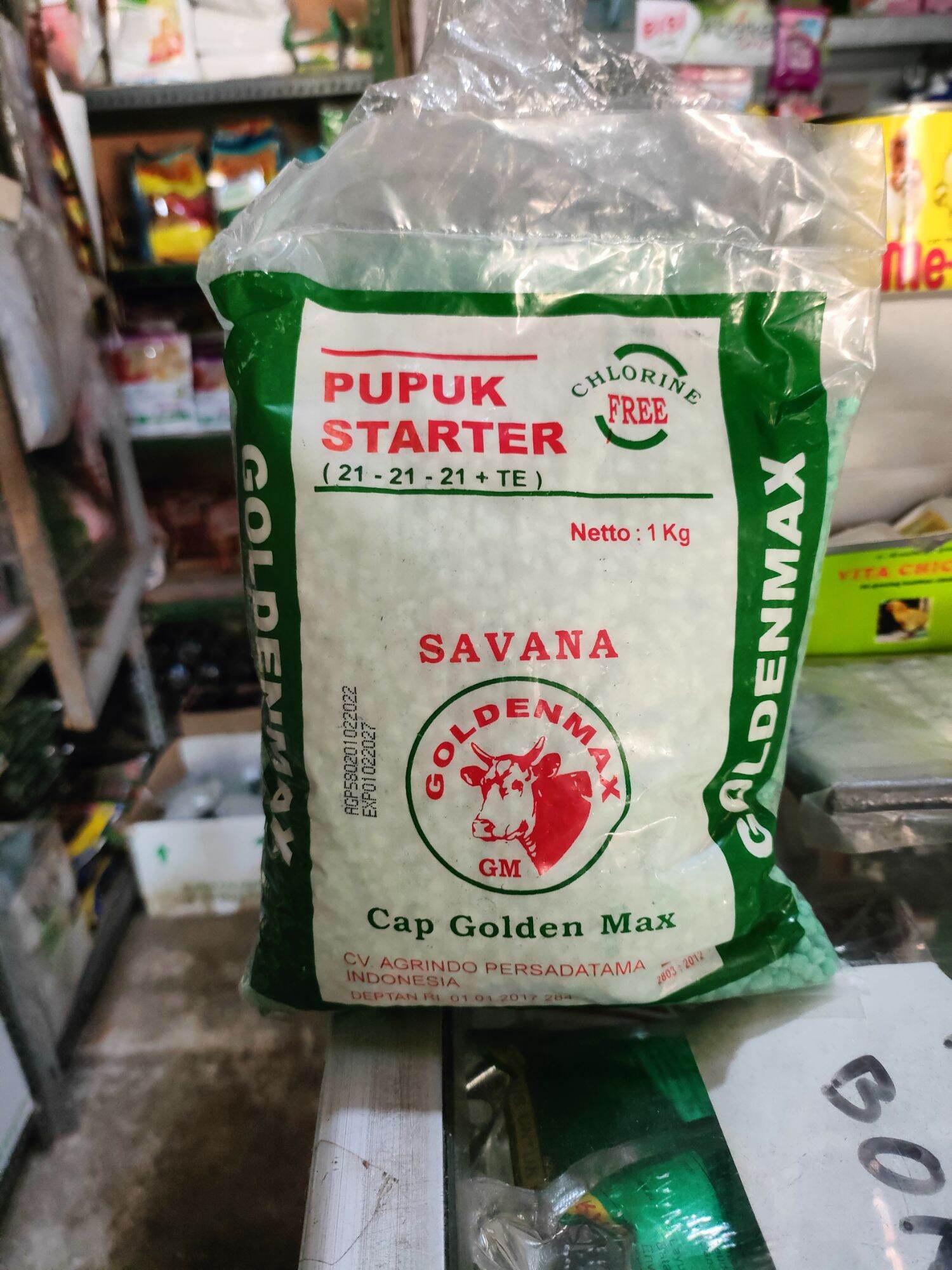 Pupuk Starter Golden Max 21 21 21 TE 1 Kg Kepala Sapi | Lazada Indonesia