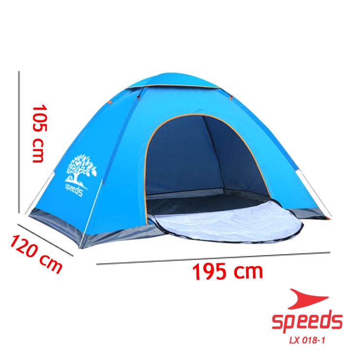 SPEEDS Tenda Camping Terbuka Otomatis Piknik Pantai Santai 2-3 Orang ...