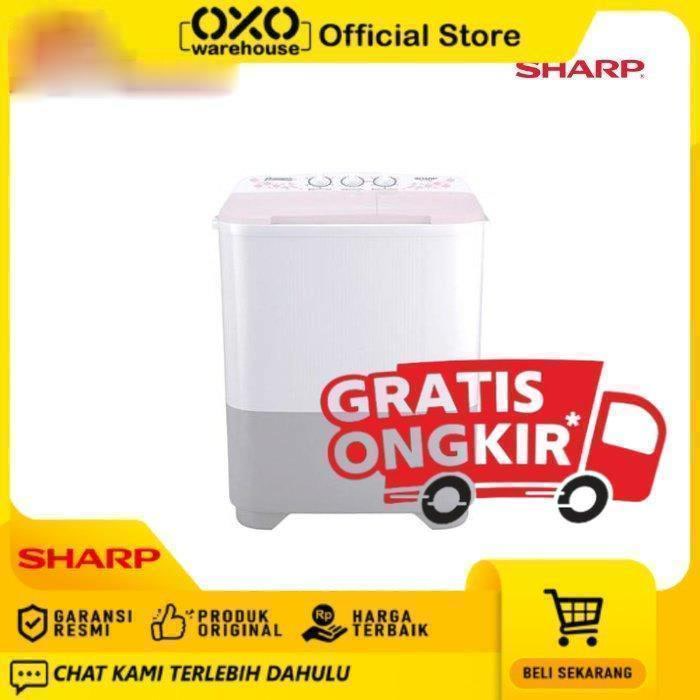 SHARP Mesin Cuci 2 Tabung ES-T70MW-PK | Lazada Indonesia