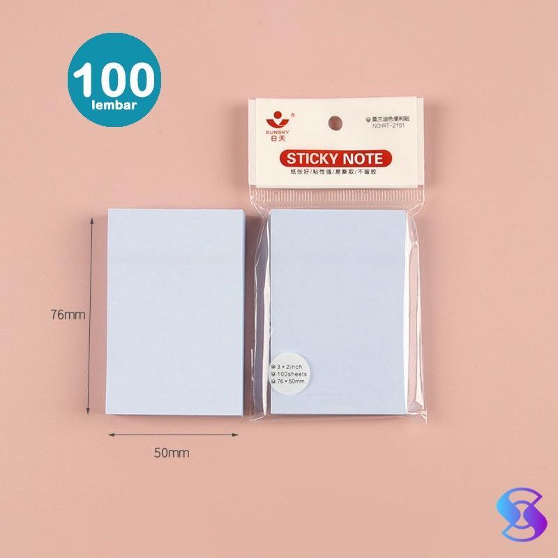 STICKY NOTE POLOS/Stiker Memo/Kertas Catatan 100 Lembar - Stazionario ...