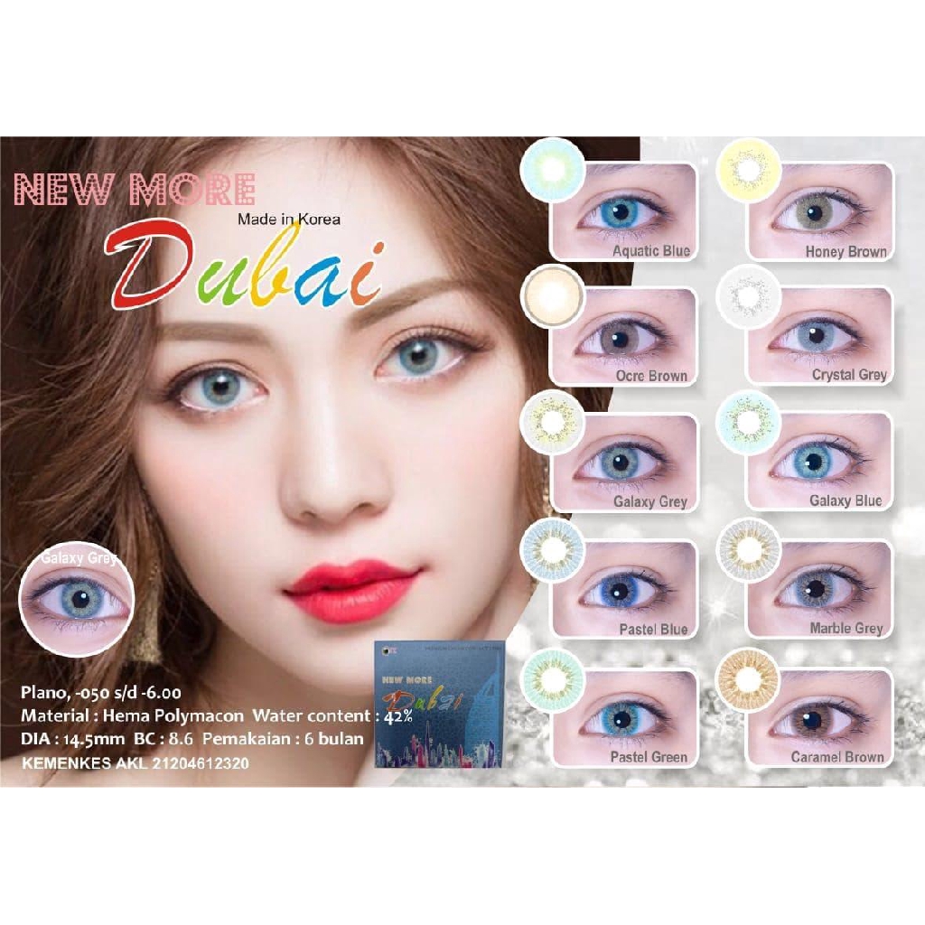 SOFTLENS NEW MORE DUBAI 14.5MM - OCRE BROWN NORMAL S/D -600 | Lazada ...
