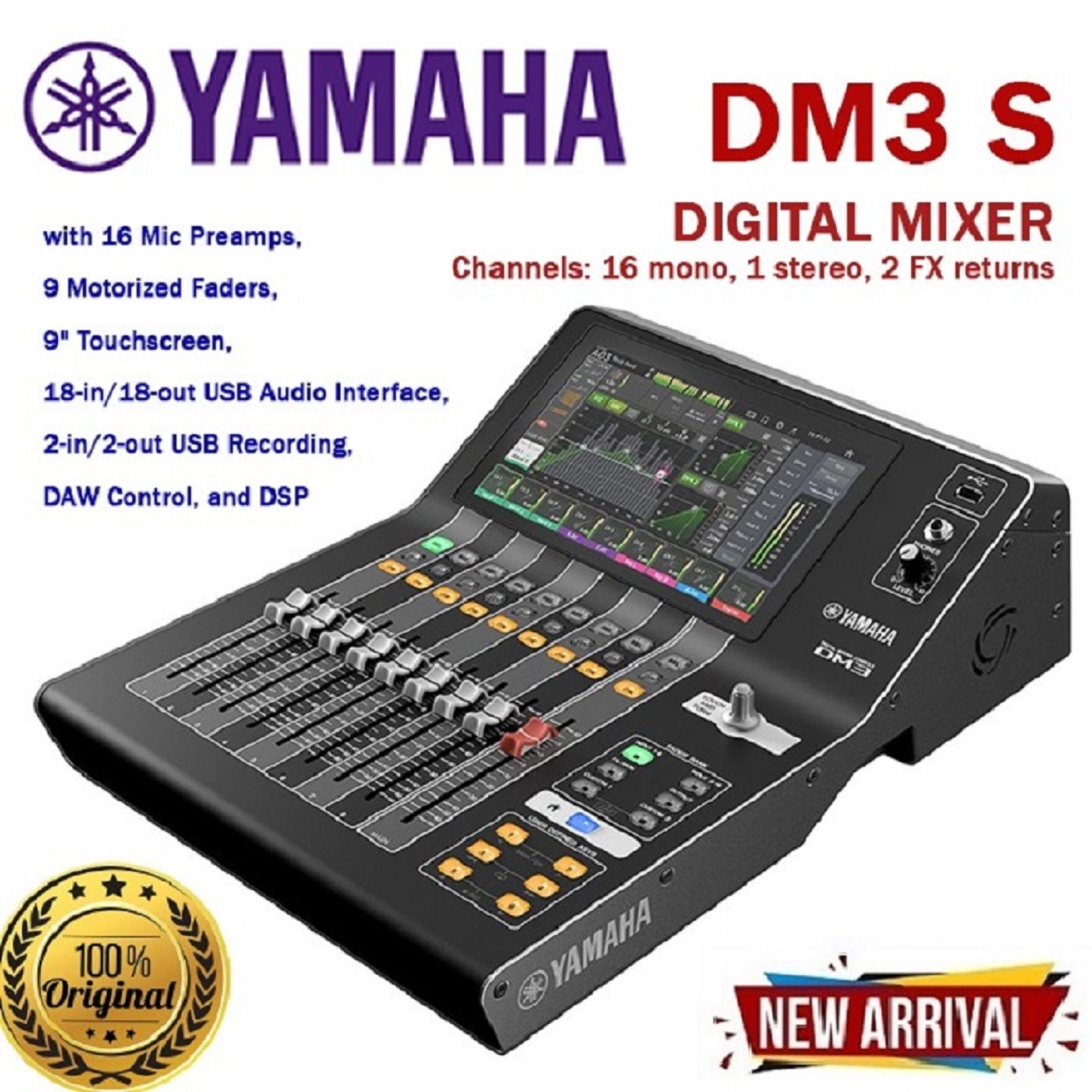 Digital MIxer Yamaha DM3S 22-channel Digital Mixer Yamaha DM-3 | Lazada ...