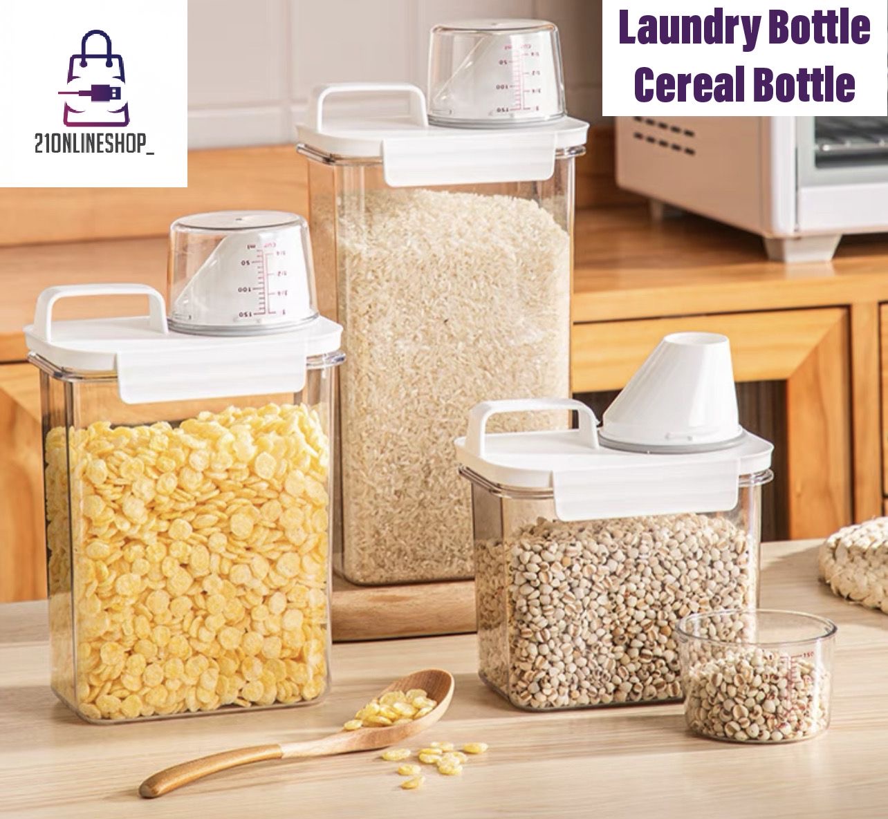 Container Laundry Bottle Kontainer Deterjen Kontainer Kopi Kontainer ...