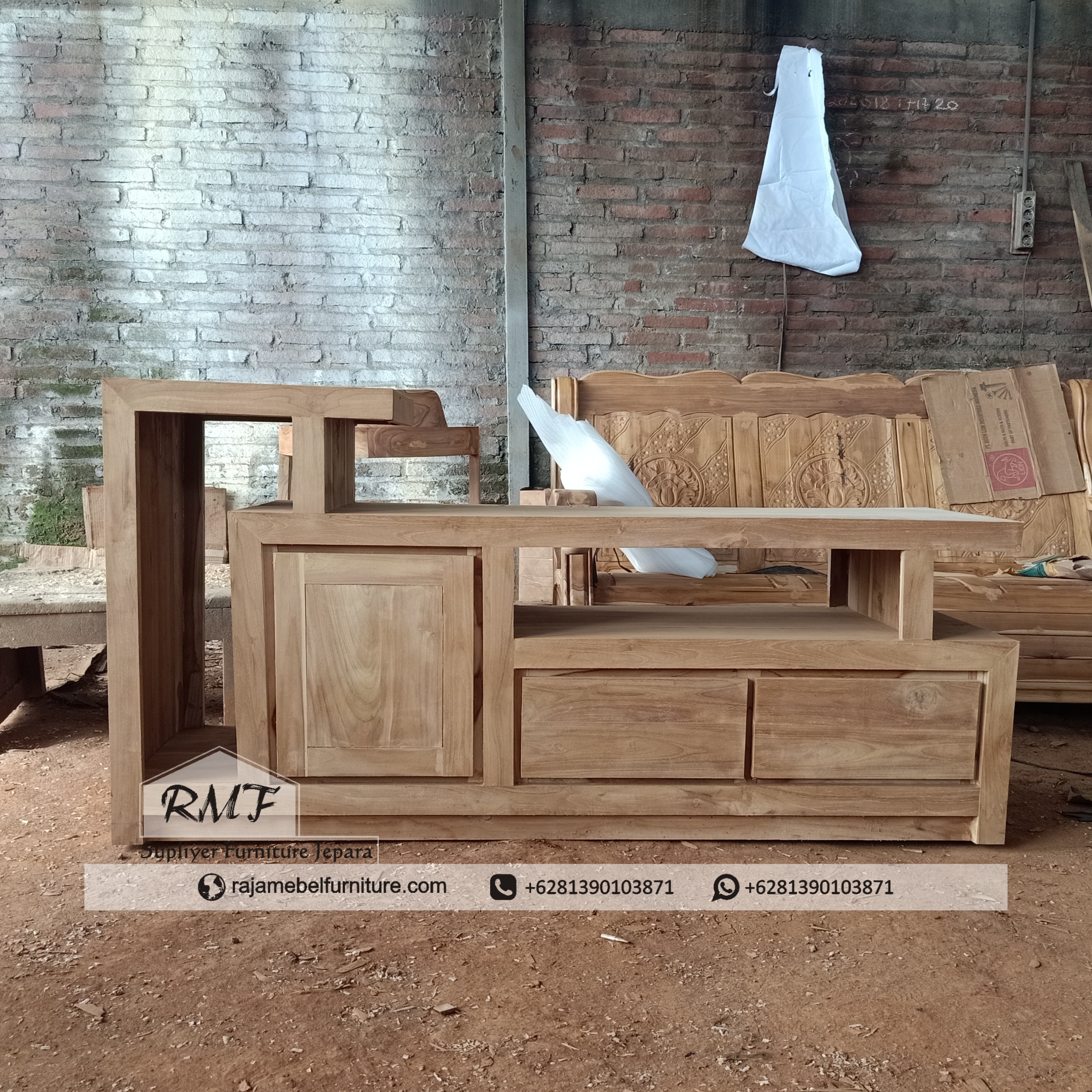 Buffet tv jati minimalis buffet tv kayu jati murah bufet | Lazada Indonesia