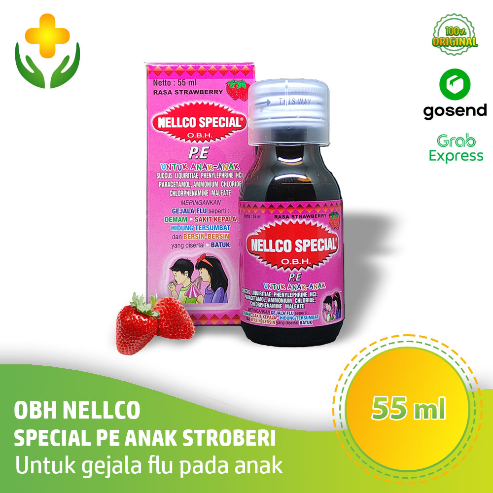 OBH Nellco Special Anak Sirup 55ml Obat Flu Demam Batuk Pilek Anak ...