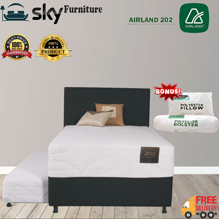 FULL SET Kasur AIRLAND Springbed 202 Deluxe + divan + sandaran | Lazada ...